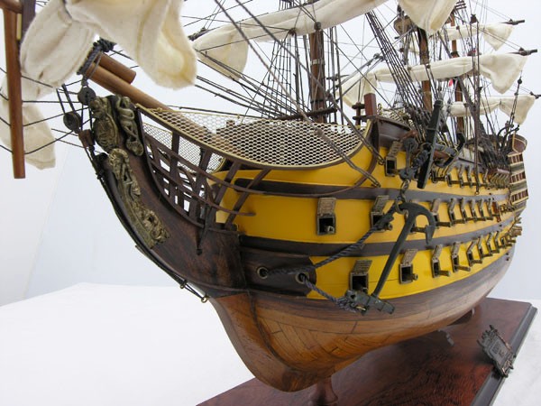 For the first time ever a painted HMS Victory model tall ship will be ...