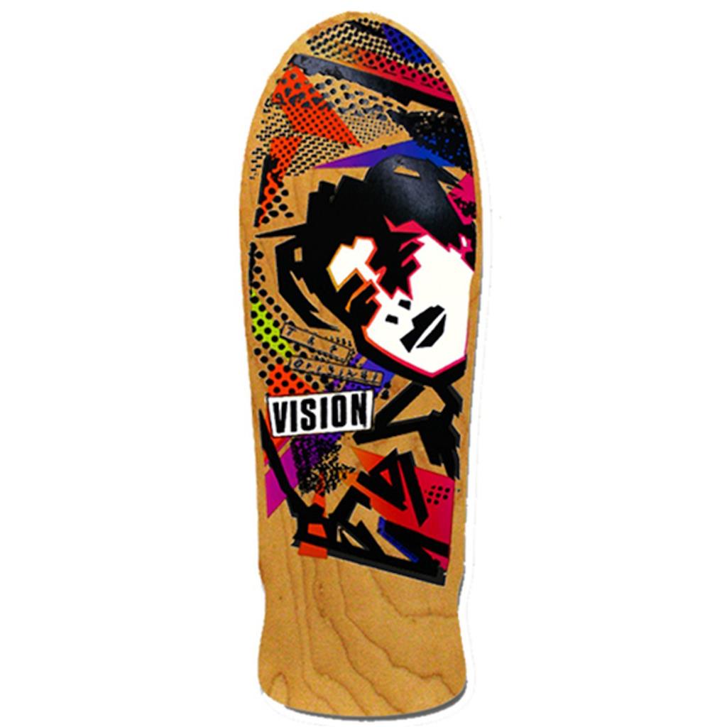 VISION ORIGINAL MG GONZ (10" X 30" NATURAL) OLD SCHOOL SKATEBOARD DECK ...