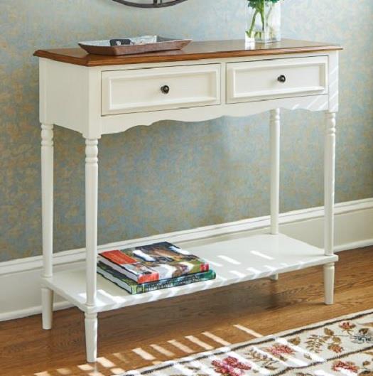 Durham Shelving: Console Table With Drawers And Shelf