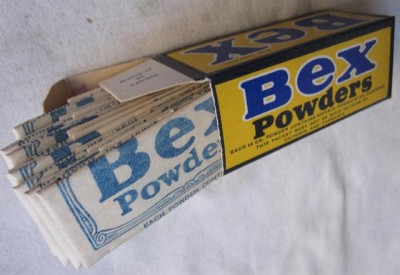 OLD ADVERTISING AUSTRALIAN Chemist BEX POWDERS 1950s - 1960s FULL BOX ...