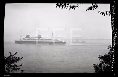 1931 SS Europa & Borinquen Puerto Rico Ocean Liner Ship Old Photo ...