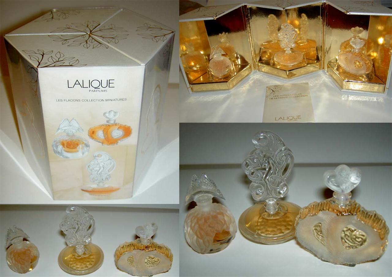 LALIQUE Ultimate Collection Miniature Perfume Set 2003 2004 2005 Brand ...