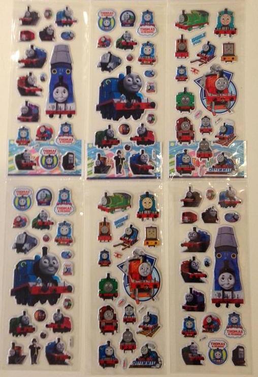 100 THOMAS PUFFY STICKERS - Thomas & Freinds Train Stickers J NEW - USA ...