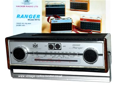 1970's HACKER RANGER RP70 TRANSISTOR RADIO - 24.09.2019 SOLD
