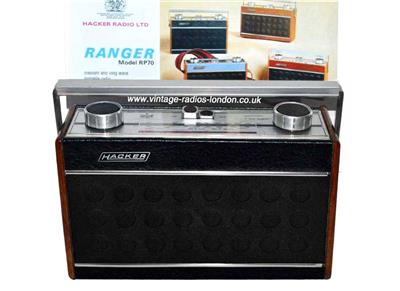 1970's HACKER RANGER RP70 TRANSISTOR RADIO - 24.09.2019 SOLD