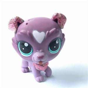 Littlest Pet Shop LPS Purple Sparkle Husky Puppy Dog figure pet Child ...