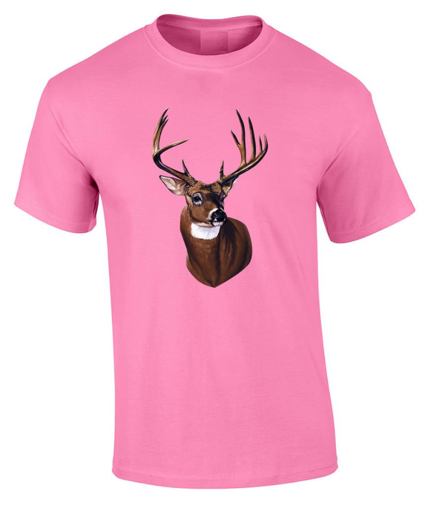 Deer Head Portrait T-Shirt Hunting Wildlife Tee | eBay