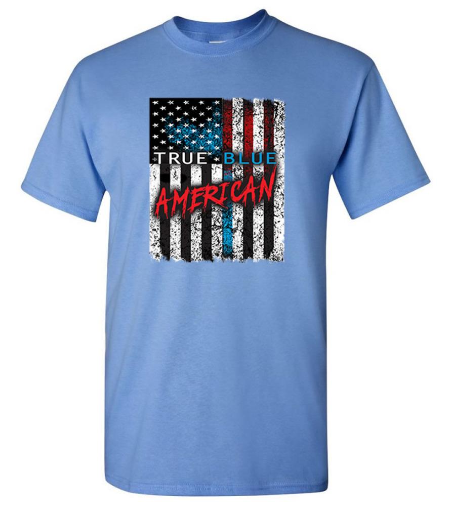 True Blue American Flag T-Shirt | eBay