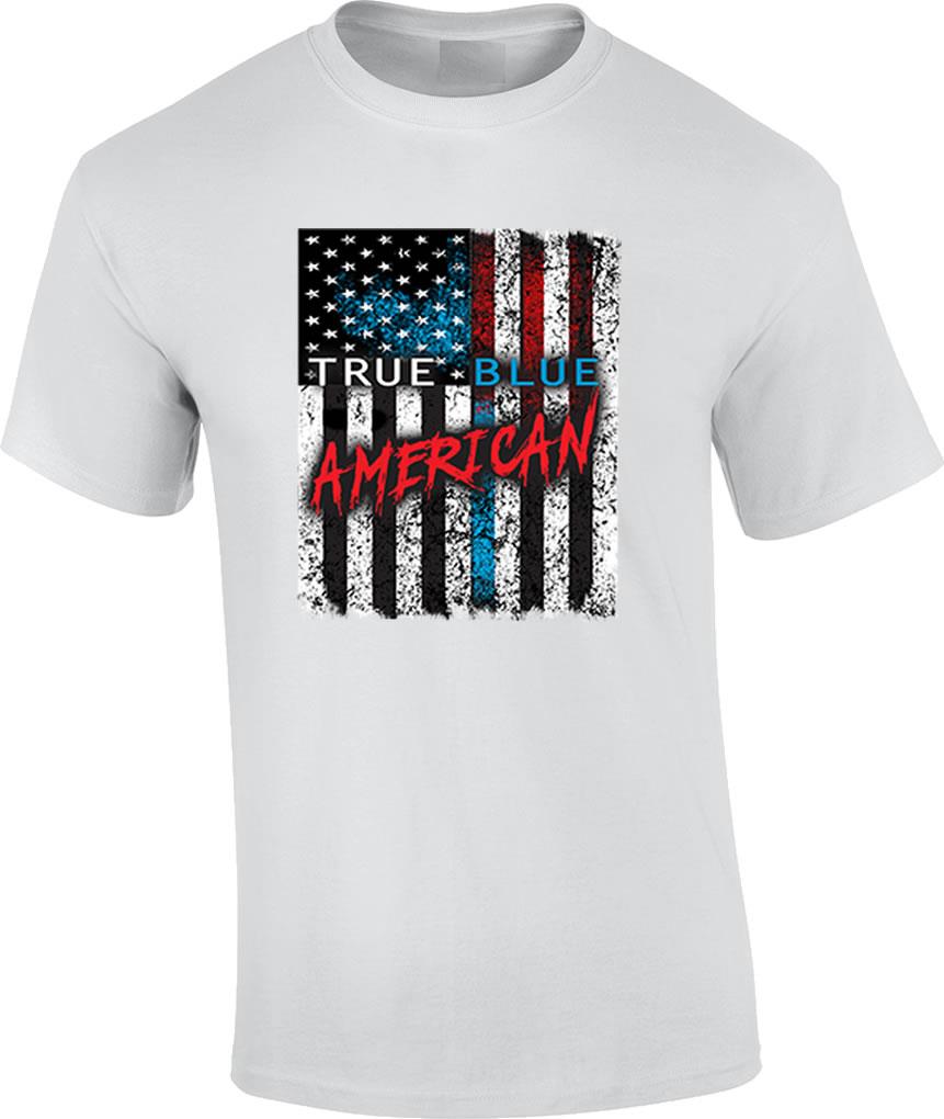 True Blue American Flag T-Shirt | eBay