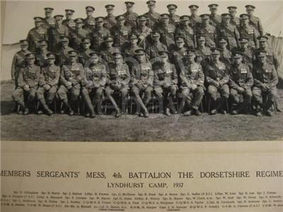 4th Battalion DORSET REGIMENT Sergeants Mess Official Photograph | eBay