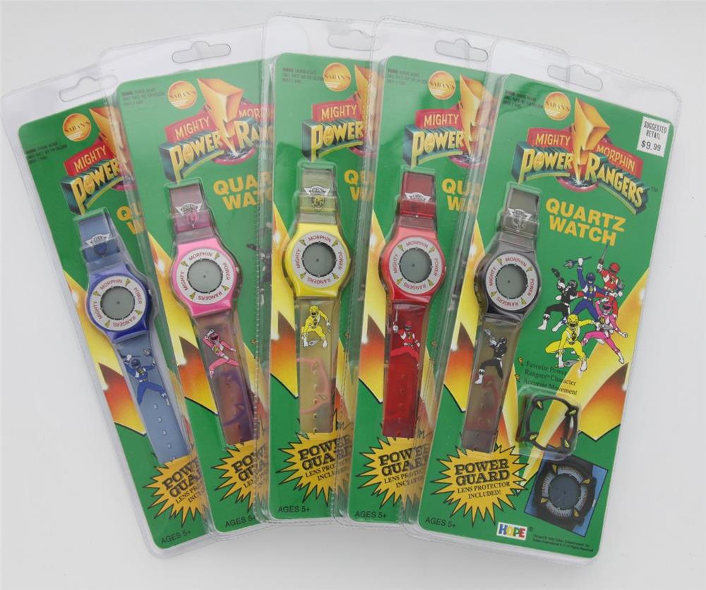 Mighty Morphin Power Rangers Quartz Watch with Lens Protector, Variety ...