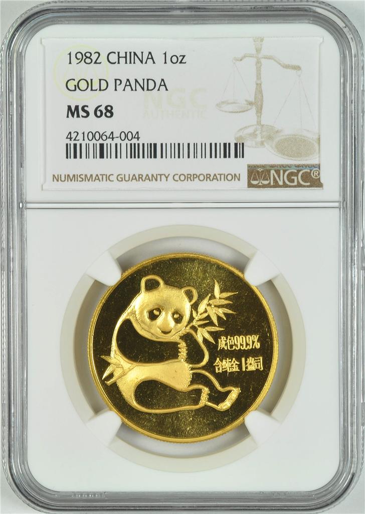 China 1982 1 oz Gold Panda NGC MS68 | eBay