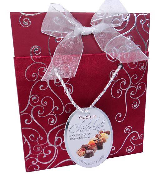 Gudrun Belgian Chocolate Gift Box & Bag Set Assorted Chocolates 18.3 Oz ...