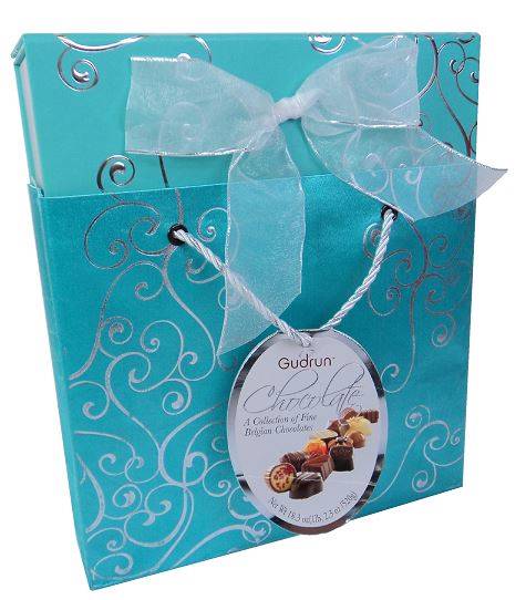 Gudrun Belgian Chocolate Gift Box & Bag Set Assorted Chocolates 18.3 Oz ...