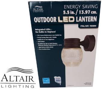 "New" Altair Outdoor LED Lantern Light Fixture 7 Watts Lasts 50,000 hrs ...