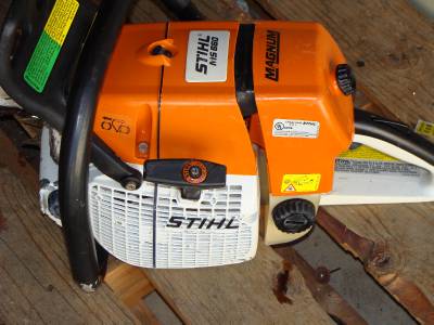 STIHL MS660 MS 660 Magnum Chain Saw 25" Bar ~ Extreme Raw PoWeR ~ No ...