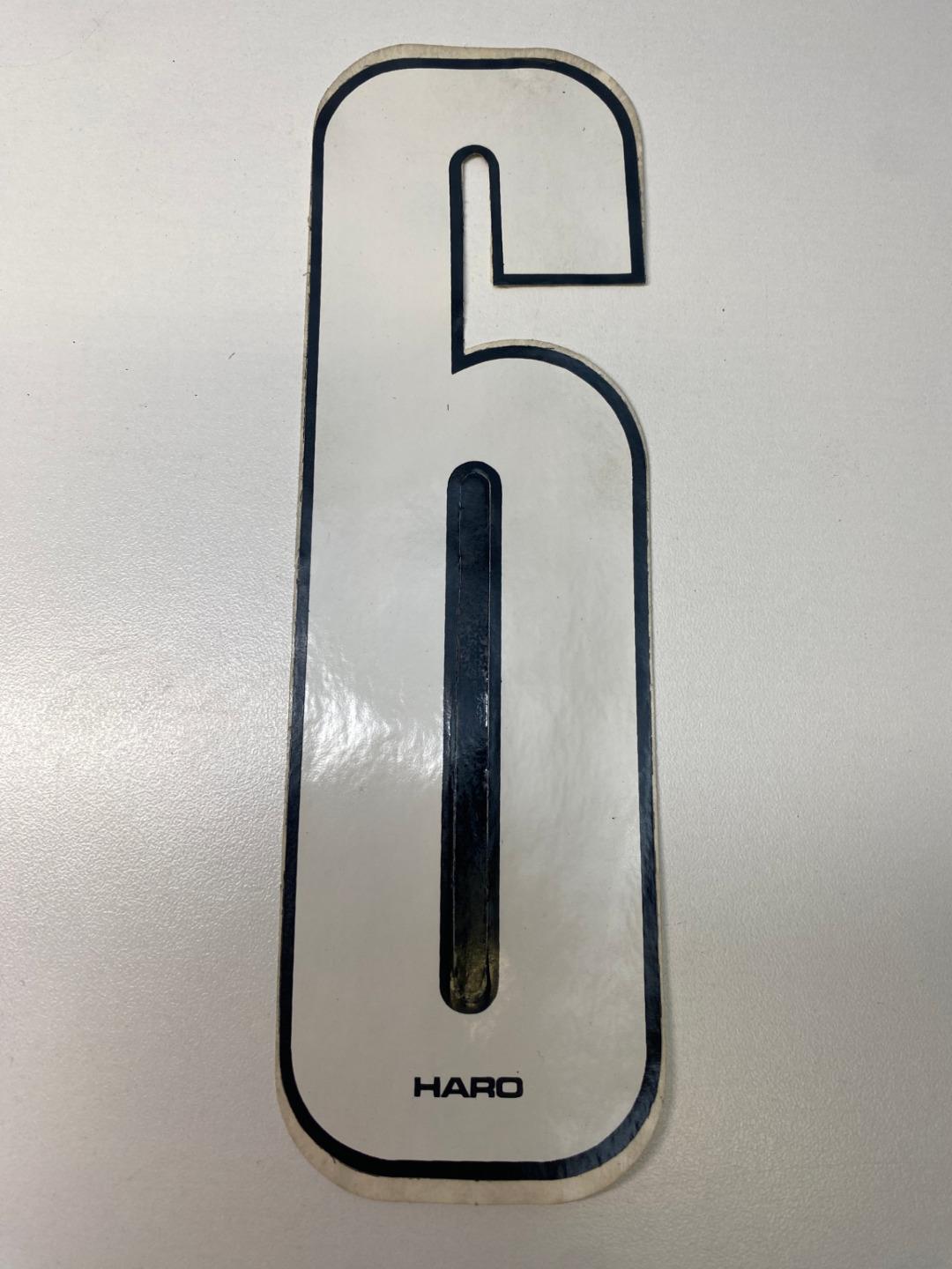 new old stock HARO 7" Stadium NUMBERS for vinrage BMX Number PLATES | eBay