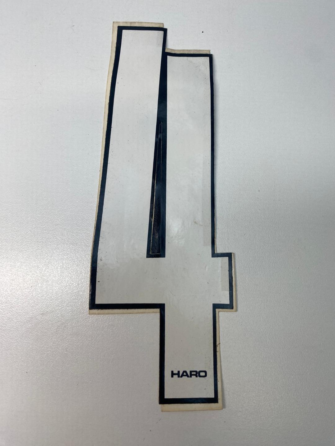 new old stock HARO 7" Stadium NUMBERS for vinrage BMX Number PLATES | eBay