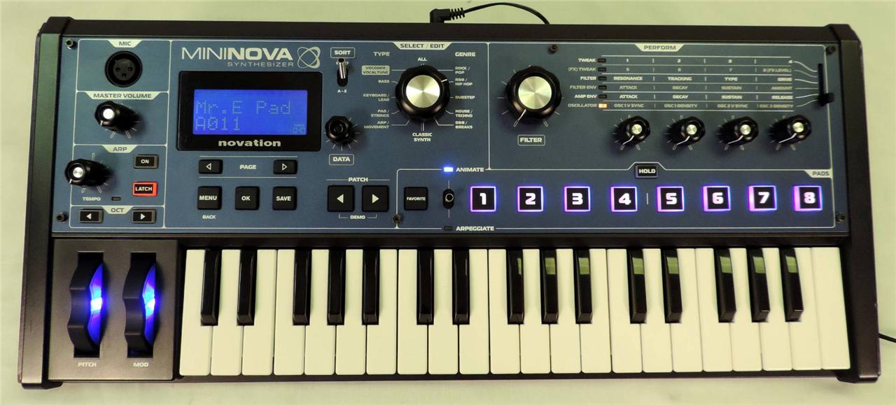 Novation MiniNova Mini Nova 37 Synthesizer Synth Vocoder USB MIDI ...