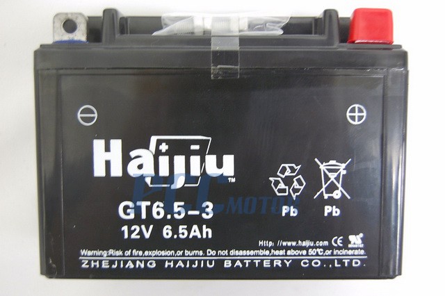 New Sealed Rechargeable 12V BATTERY 50 70 90 110 6.5AH Moped Scooter ...