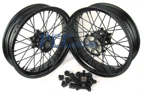 SUZUKI DR650 DR 650 FRONT/REAR 17"/17" SUPERMOTO WHEELS SET 1998-2015