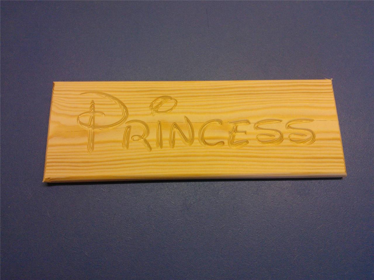 PRINCESS DOOR/WALL PLAQUES IN DISNEY STYLE FONT