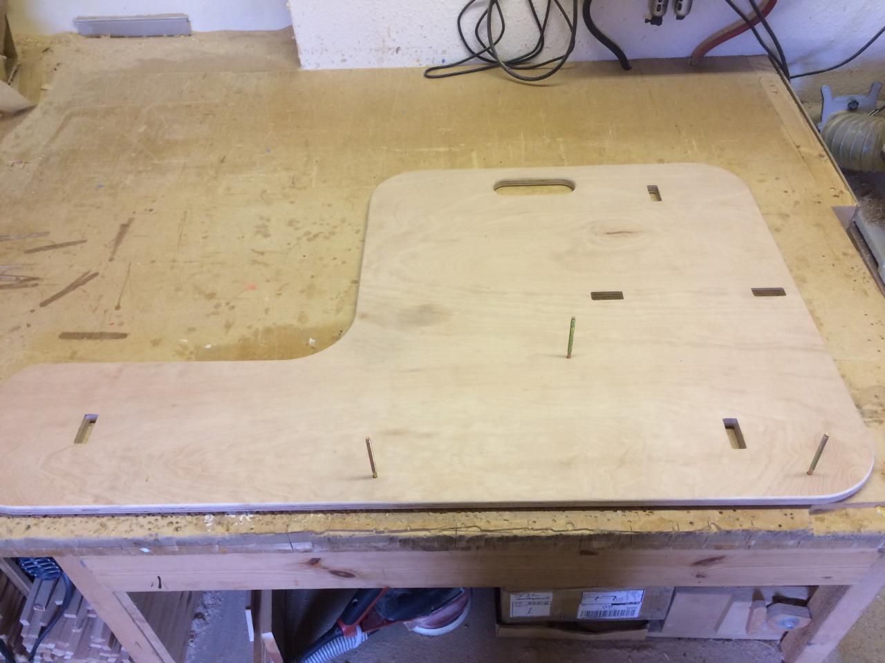 Plywood Portable Shooting Bench Table Foldable Flat Pack