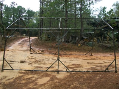 Military Expandable Tent Frame Alum 16' x 16', MIL-T-44243, Used Good ...