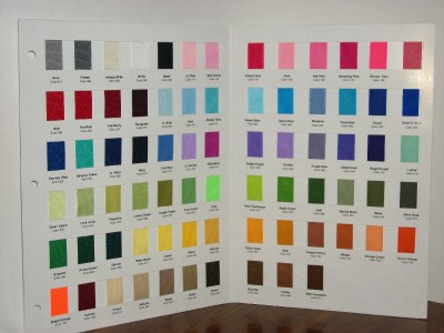 Offray Solid Color Grosgrain Ribbon Color Card