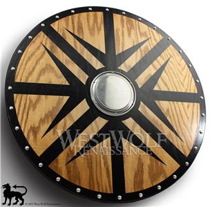 Viking Black Arrow Berserker Shield --- sca/larp/norse/medieval/armor ...