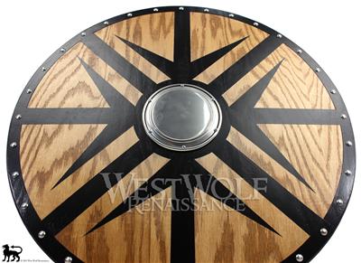 Viking Black Arrow Berserker Shield --- sca/larp/norse/medieval/armor ...