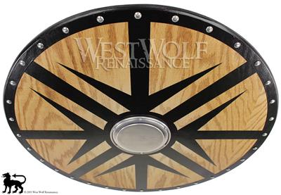 Viking Black Arrow Berserker Shield --- sca/larp/norse/medieval/armor ...