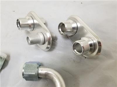 4 Port AC Air Conditioning Heater Hose Firewall Bulkhead 2 Piece Kit ...