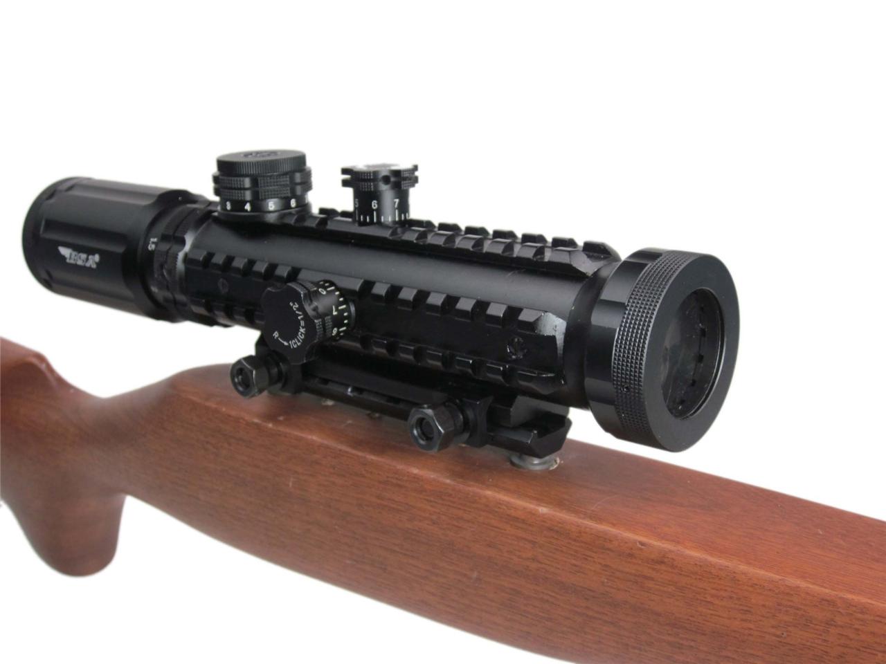 BSA STSRD3X Stealth Tactical Scientifically Riflescope Illuminated Red ...