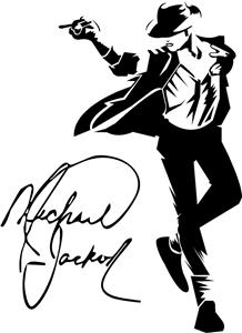 Michael Jackson Signature Sticker Decal 9" x 5" | eBay