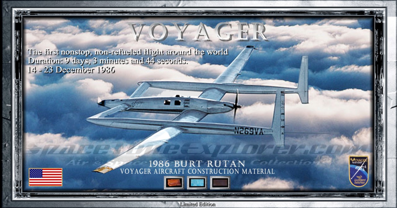 1986 Burt Rutan VOYAGER AIRCRAFT Construction Material | eBay