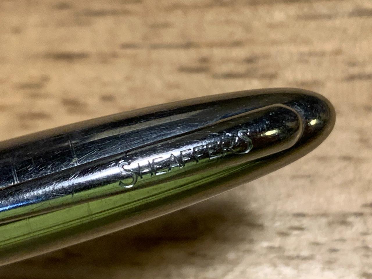 Vintage W A Sheaffer Black / Chrome Cap Touchdown Medium Nib Fountain ...