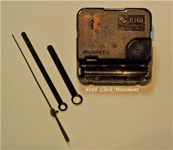 Quartz Snap in Clock Movement / Motor w/push-on hands #6168