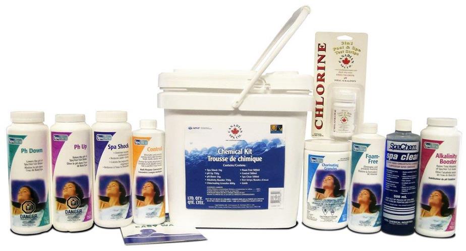 Canadian Spa Company Deluxe Complete Chemical Kit - Hot Tub Spa Water ...