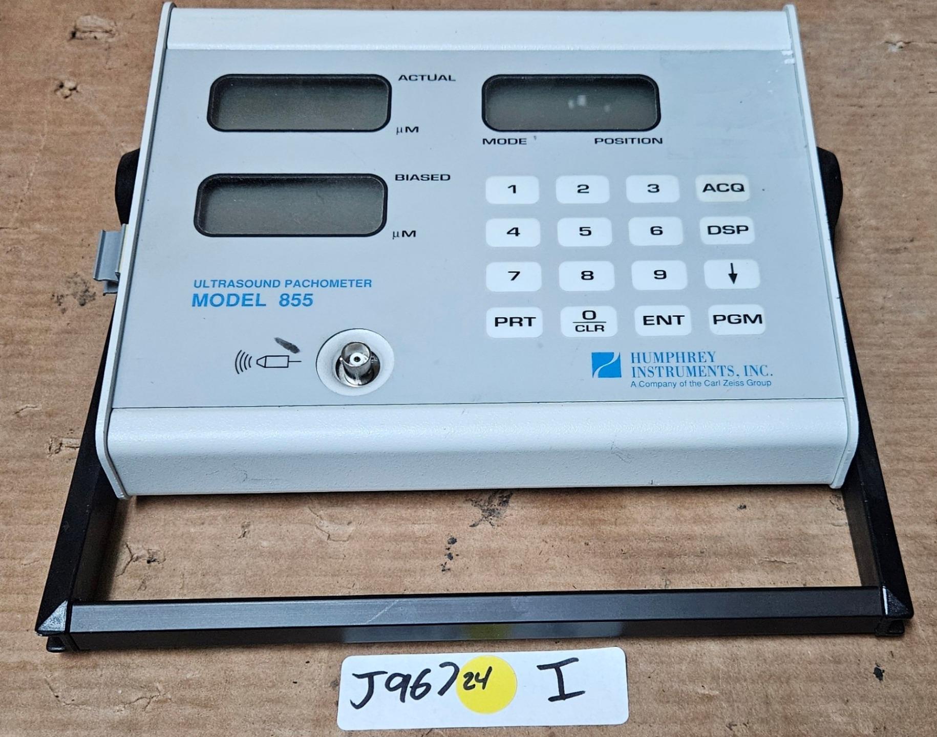 HUMPHREY INSTRUMENTS ULTRASOUND PACHOMETER MODEL 855 ! i | eBay