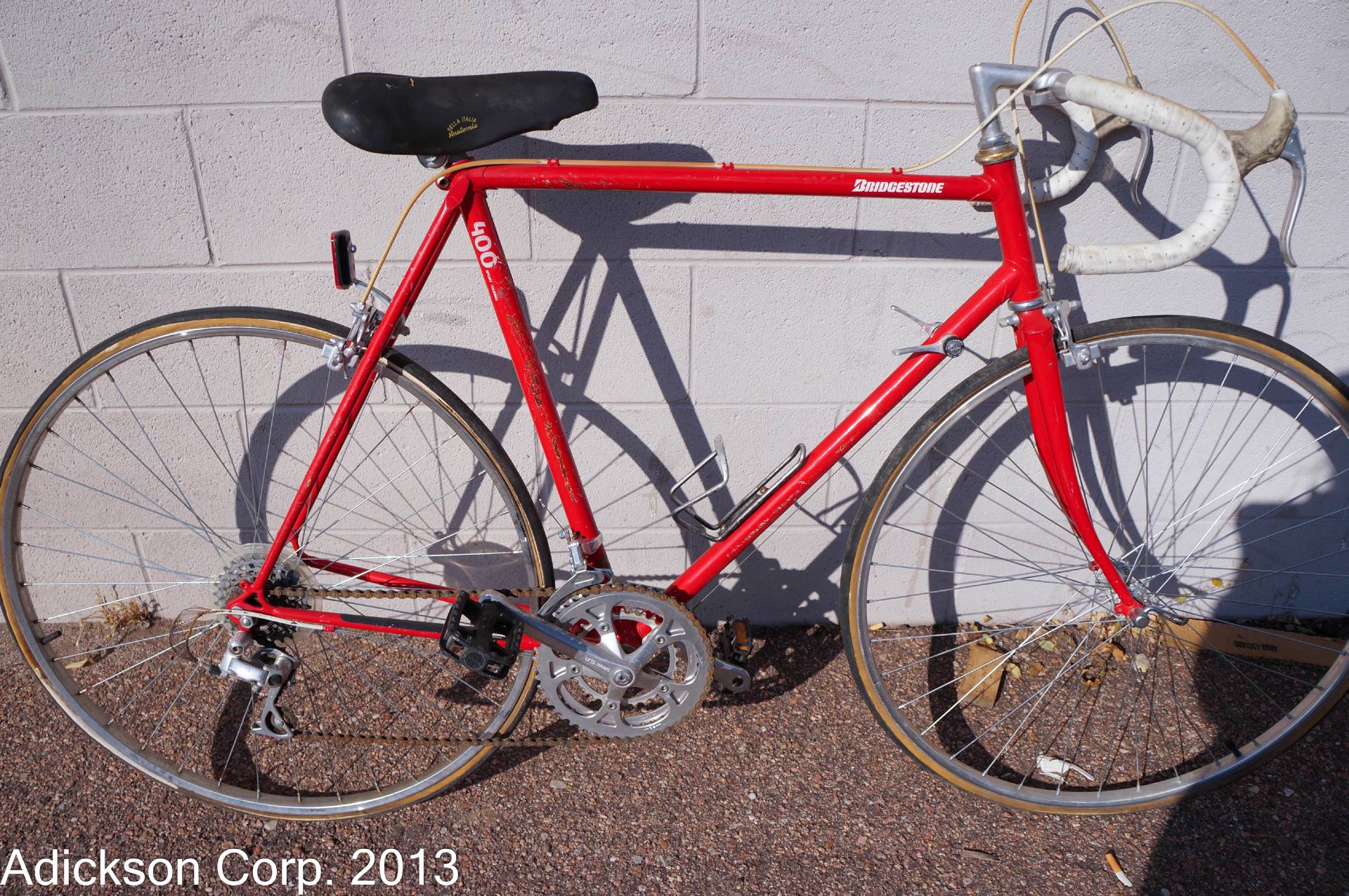 RARE VINTAGE BRIDGESTONE 400 ROAD BIKE !! 23" 58cm DIA COMPE