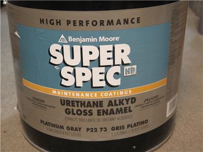 5 GAL BENJAMIN MOORE SUPER SPEC HP URETHANE ALKYD GLOSS ENAMEL PAINT ...