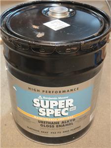 5 GAL BENJAMIN MOORE SUPER SPEC HP URETHANE ALKYD GLOSS ENAMEL PAINT ...