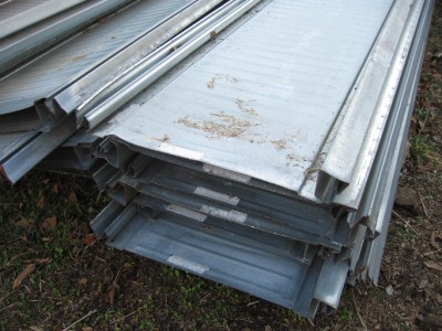 22' x 20" INTERLOCKING RIBBED GALVANIZED STEEL METAL ROOFING ROOF PANEL ...