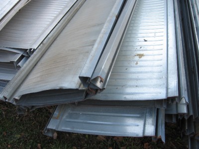 22' x 20" INTERLOCKING RIBBED GALVANIZED STEEL METAL ROOFING ROOF PANEL ...
