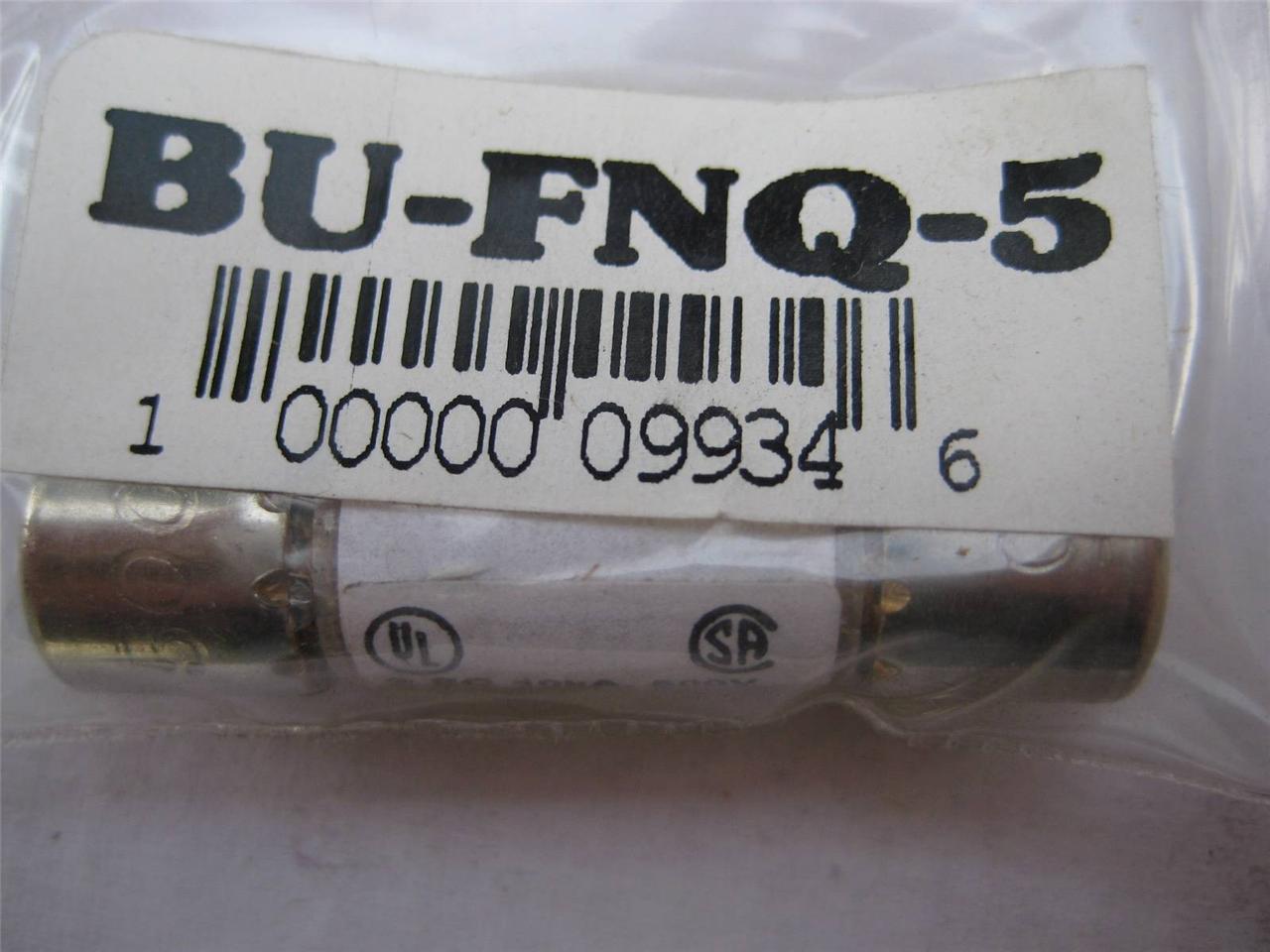 1X BUSSMANN FUSE FNQ FLQ 3-1/2 4 5 7 8 10 15 25 or 30 Amp "NOS" 500vac ...