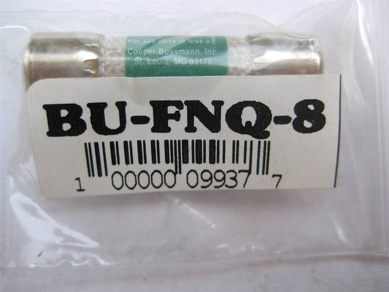 1X BUSSMANN FUSE FNQ FLQ 3-1/2 4 5 7 8 10 15 25 or 30 Amp "NOS" 500vac ...