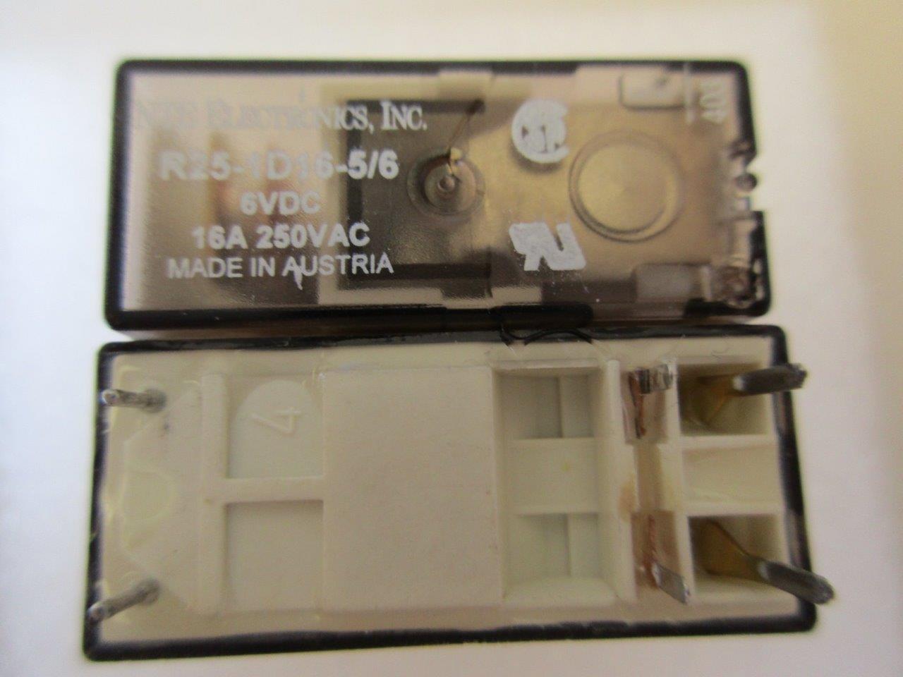 1x NTE Relay R25-1D16 R25-5A16 R25-11D10 5/6 12 24 48 120 DC AC 10 or ...