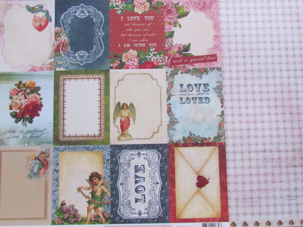 12"X12" Scrapbook Paper Key To My Heart Collection Double Side 8 design ...