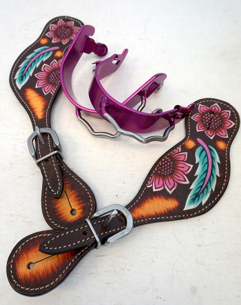 Ladies Western Barrel PINK Bumper Spurs Only Or With Matching Spur ...